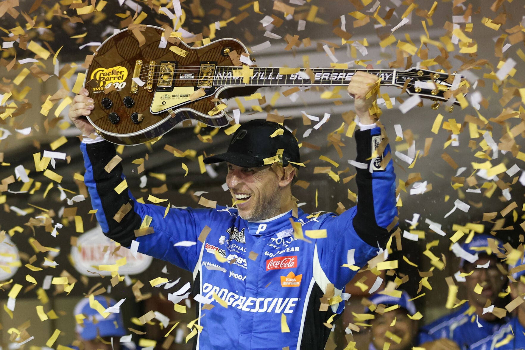 Denny Hamlin wins NASCAR race in Nashville