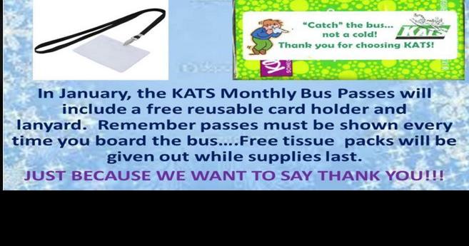 Kingsport bus system offering lanyards, card holders during January ...