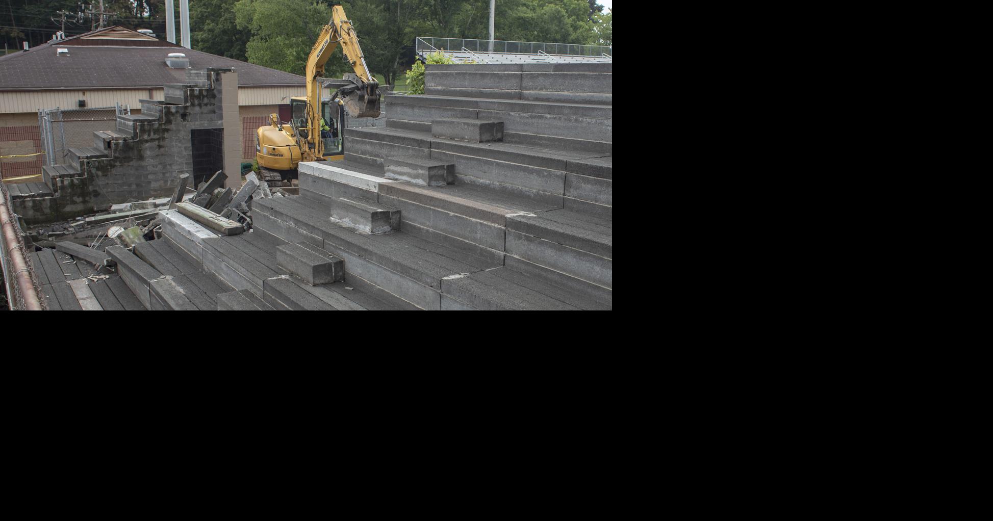 Work begins on Boyce Cox Field seating repairs