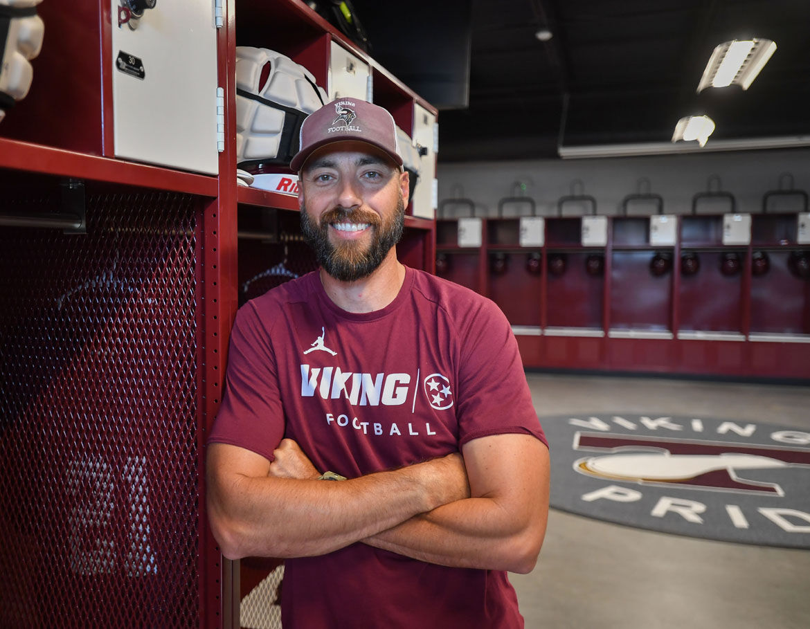THS football coach Josh Holt believes in the Viking tradition