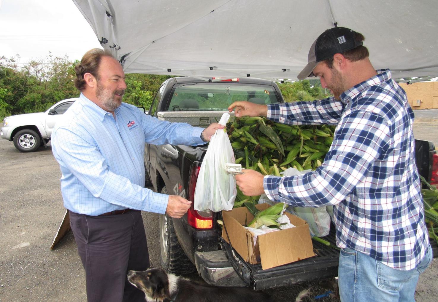 Jonathan Whitesides’ corn sales are as high as an elephant’s eye