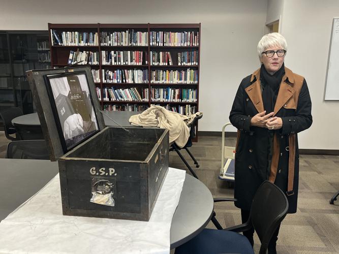 Patton’s granddaughter presents footlocker to museum staff ...