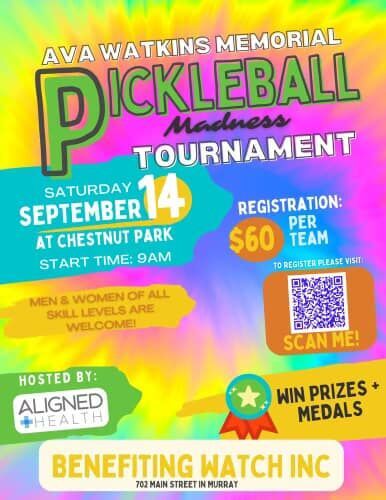 Ava Watkins Memorial Pickleball Madness Tournament returns September 14 ...