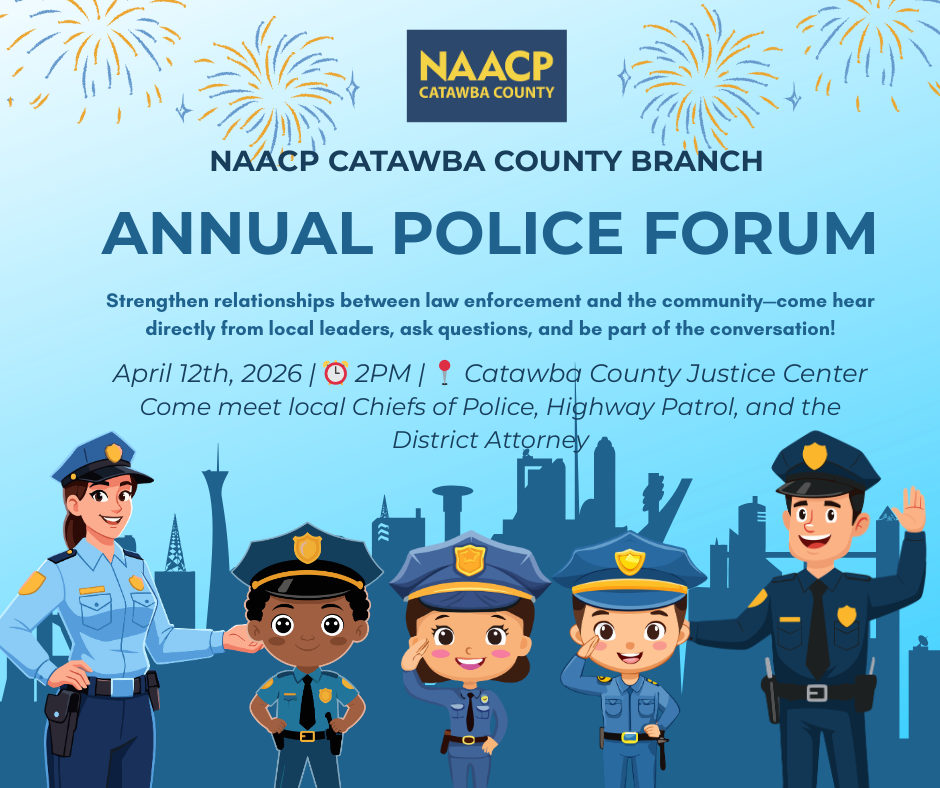 Catawba County branch of NAACP plans police forum April 12