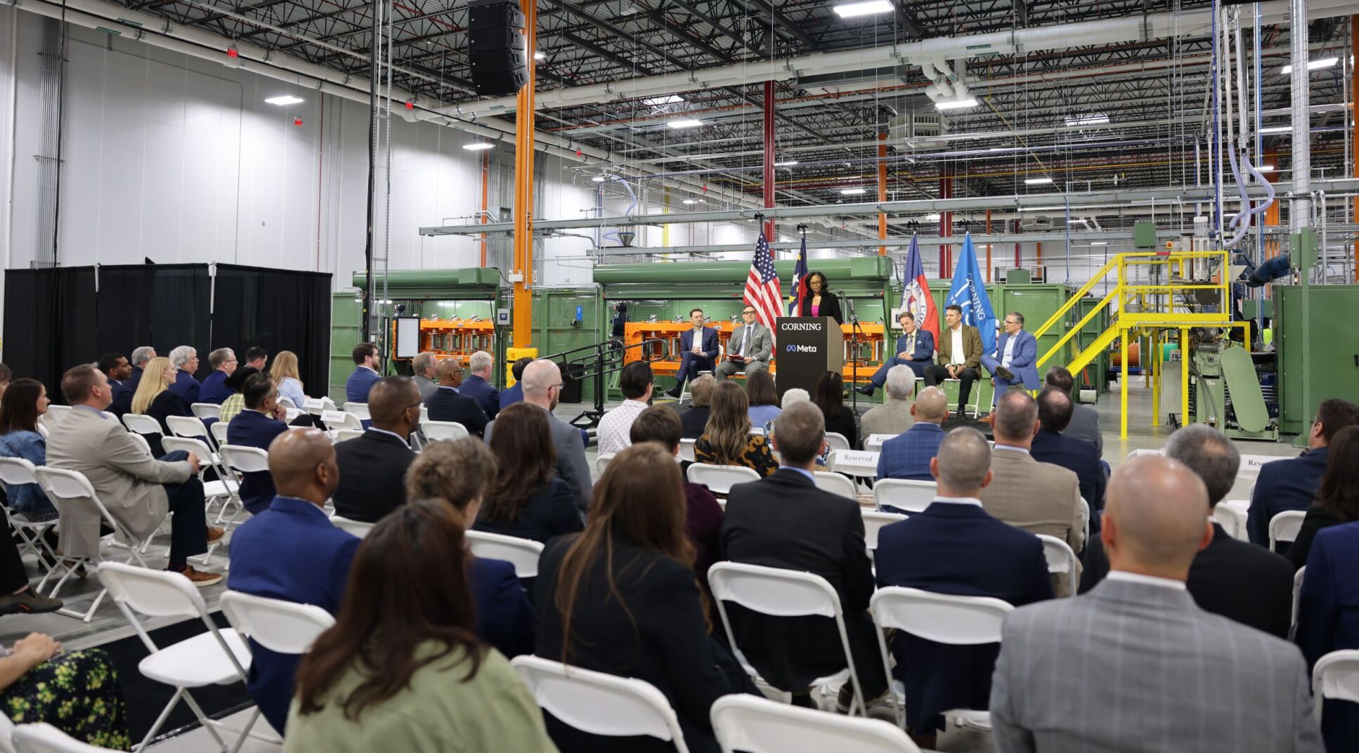 Hickory, Catawba County NC celebrate Corning expansion with Meta