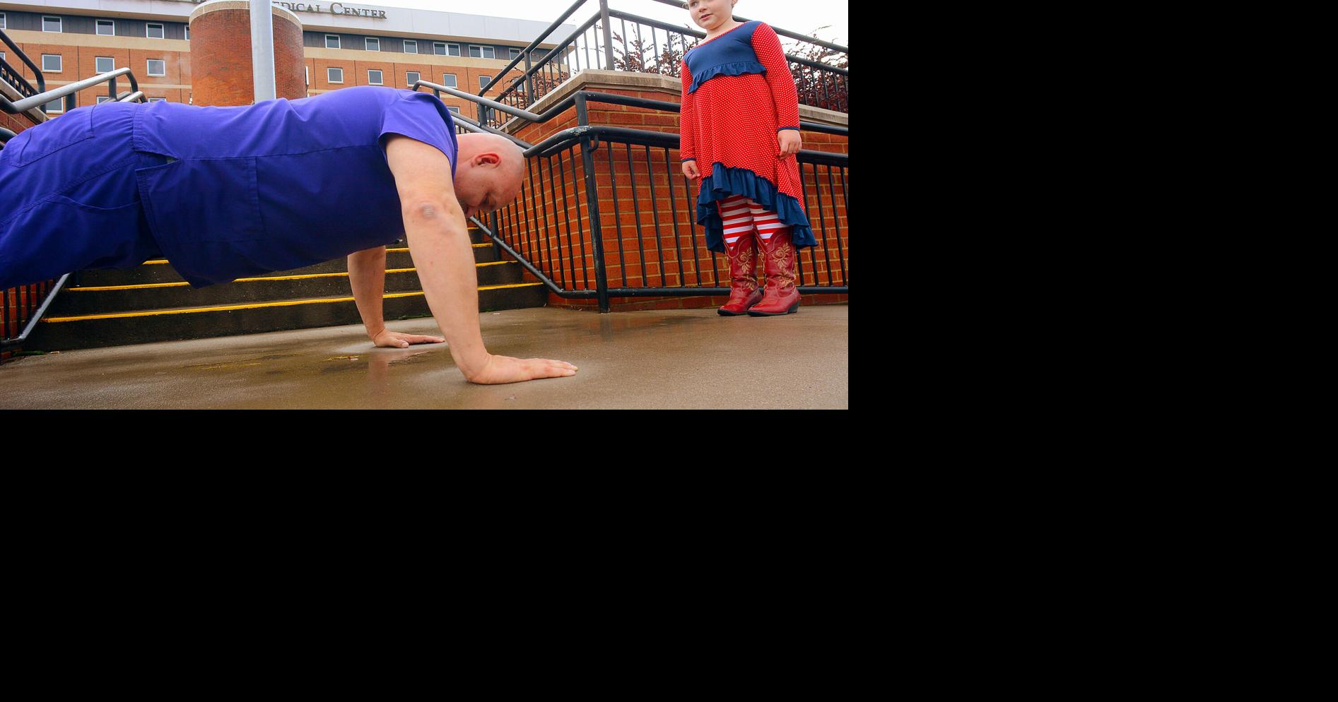 Local nurse does push-ups to bring awareness to veterans and mental health