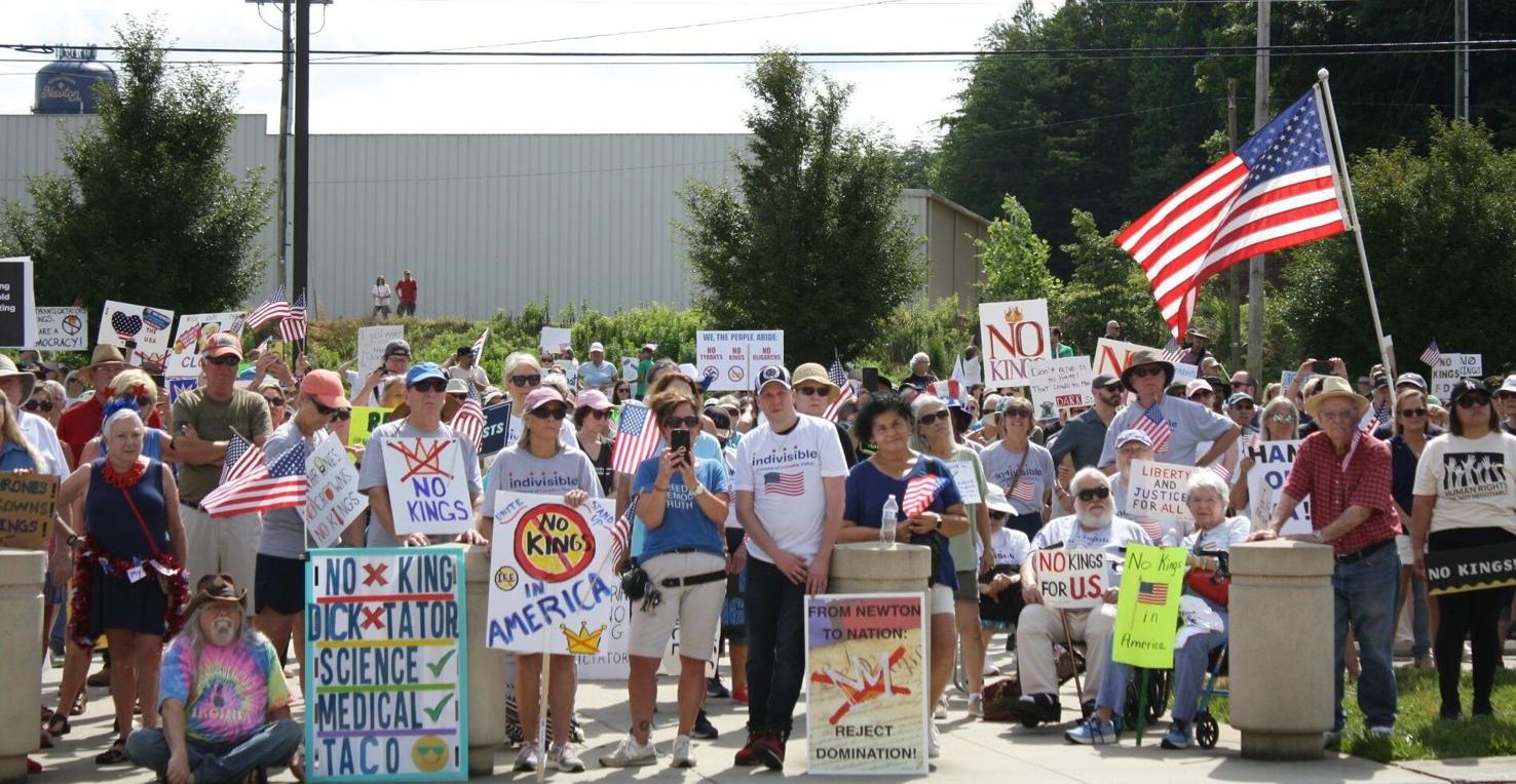 More than 1,000 at "No Kings" protest in Newton NC June 14