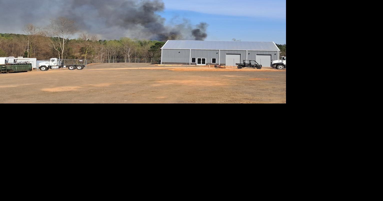 Fire burning near Conover NC off Fairgrove Church Road