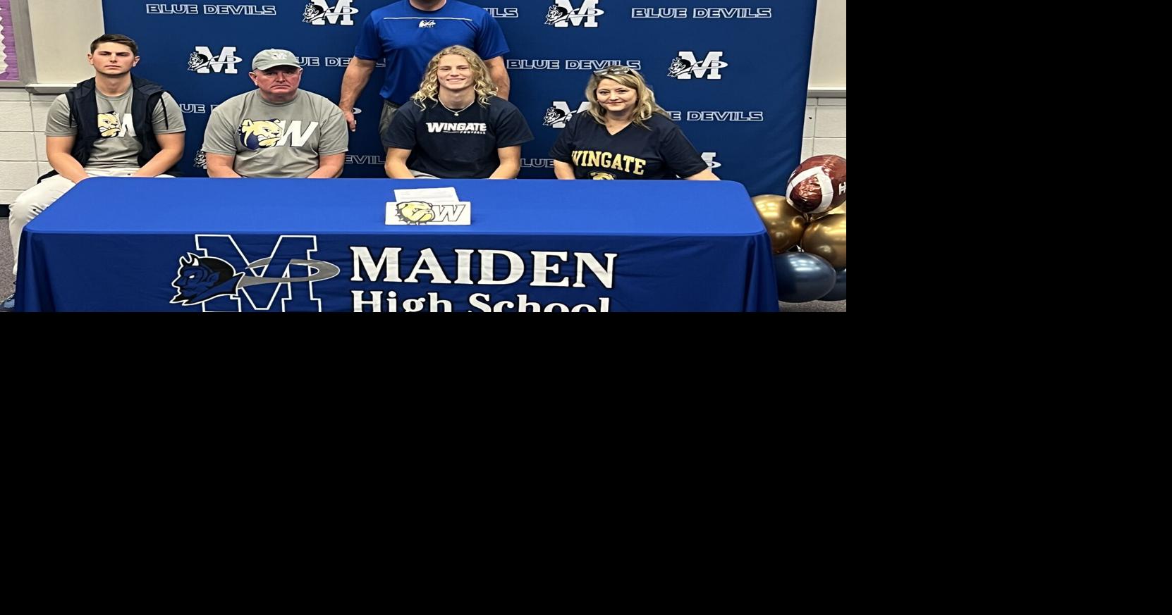 Maiden's Thompson signs with Wingate for football