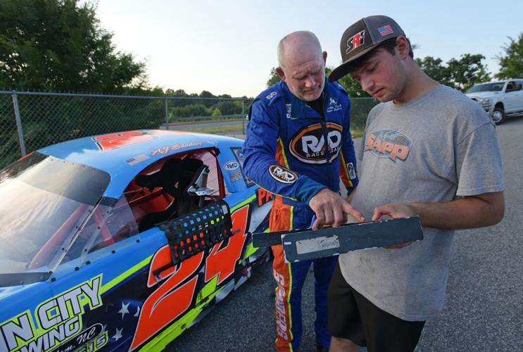 A.J. Sanders spends a lot of time behind a steering wheel