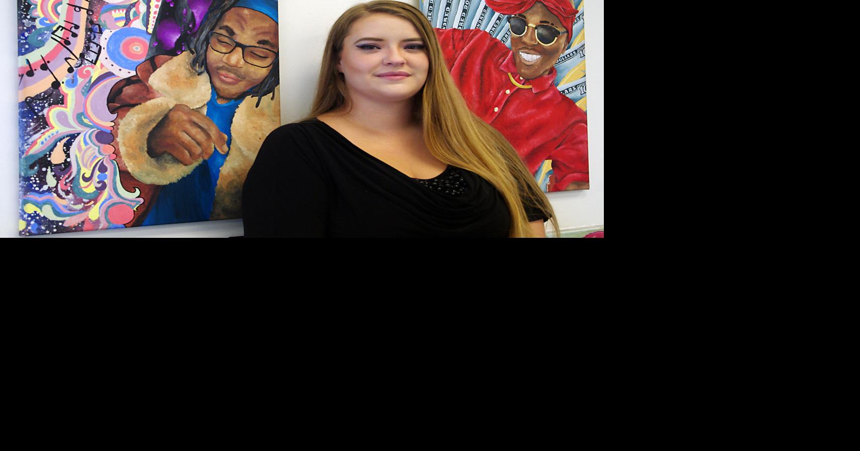 Library showcases Lenoir-Rhyne University student's art in Taylorsville