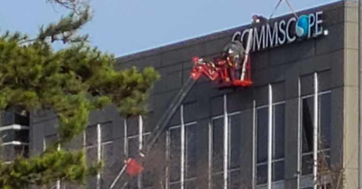 Hickory church has signs removed from former CommScope HQ