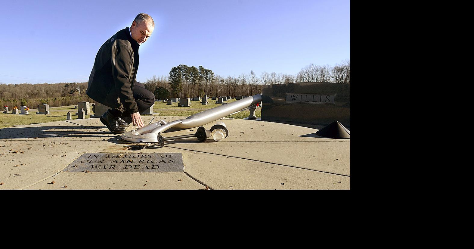 Driver vandalizes Maiden cemetery