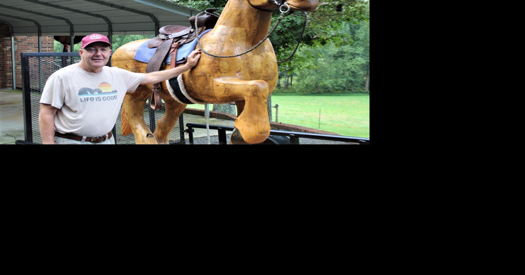Notable Neighbor Cecil Ford: He carved a life-size horse from wood