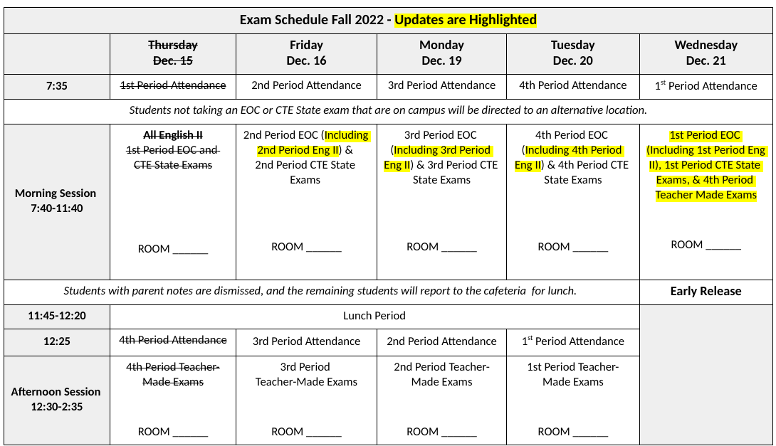 Fred T. Foard High will be back in session on Friday following ...