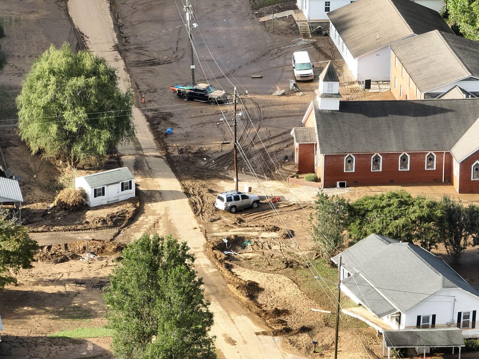 Photos, drone footage of the aftermath of Hurricane Helene in McDowell ...