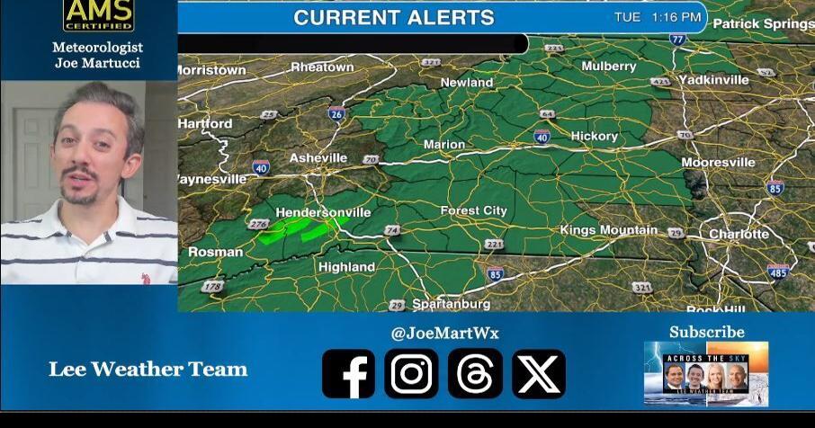 Flood alerts in effect as heavy rain continues in western NC