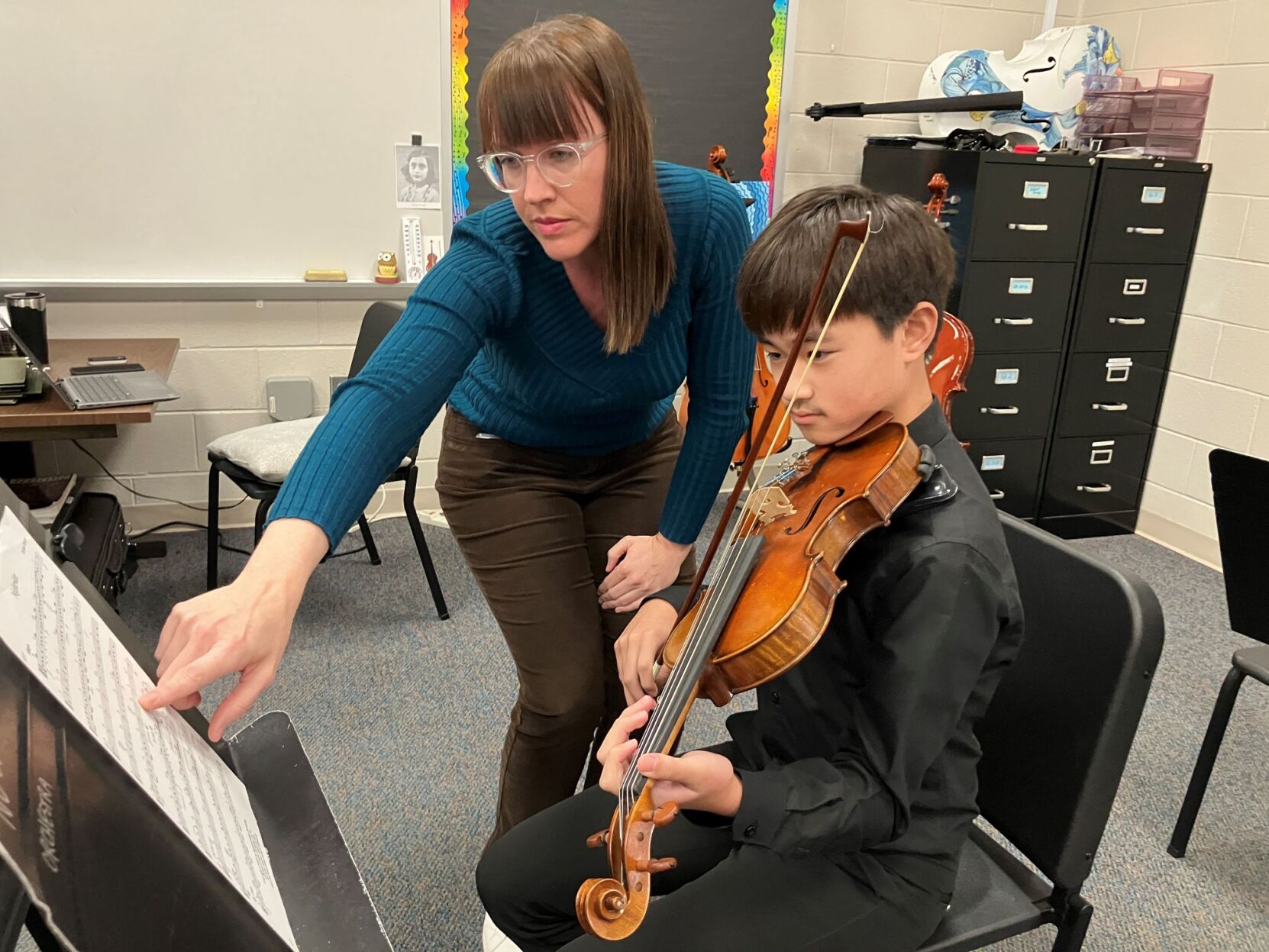 Hickory NC middle school student recognized for viola skills