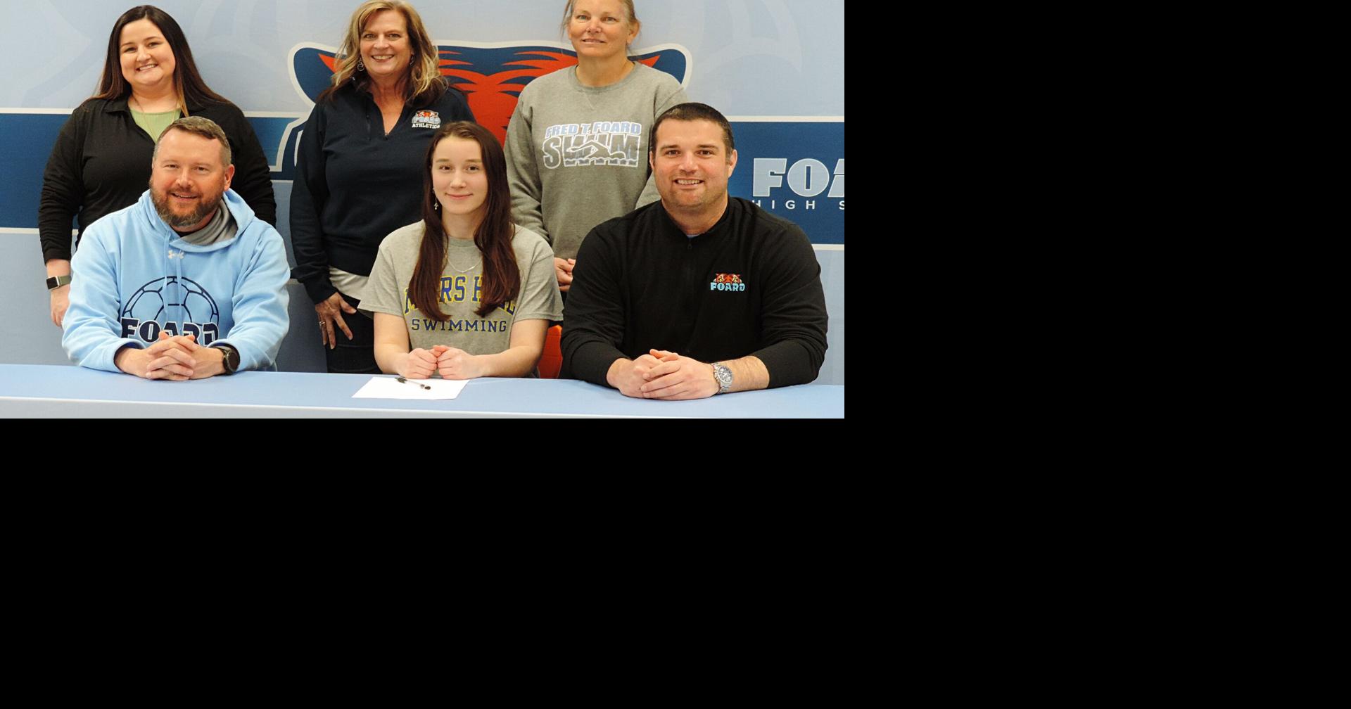 Fred T. Foard swimmer signs to swim at Mars Hill NC