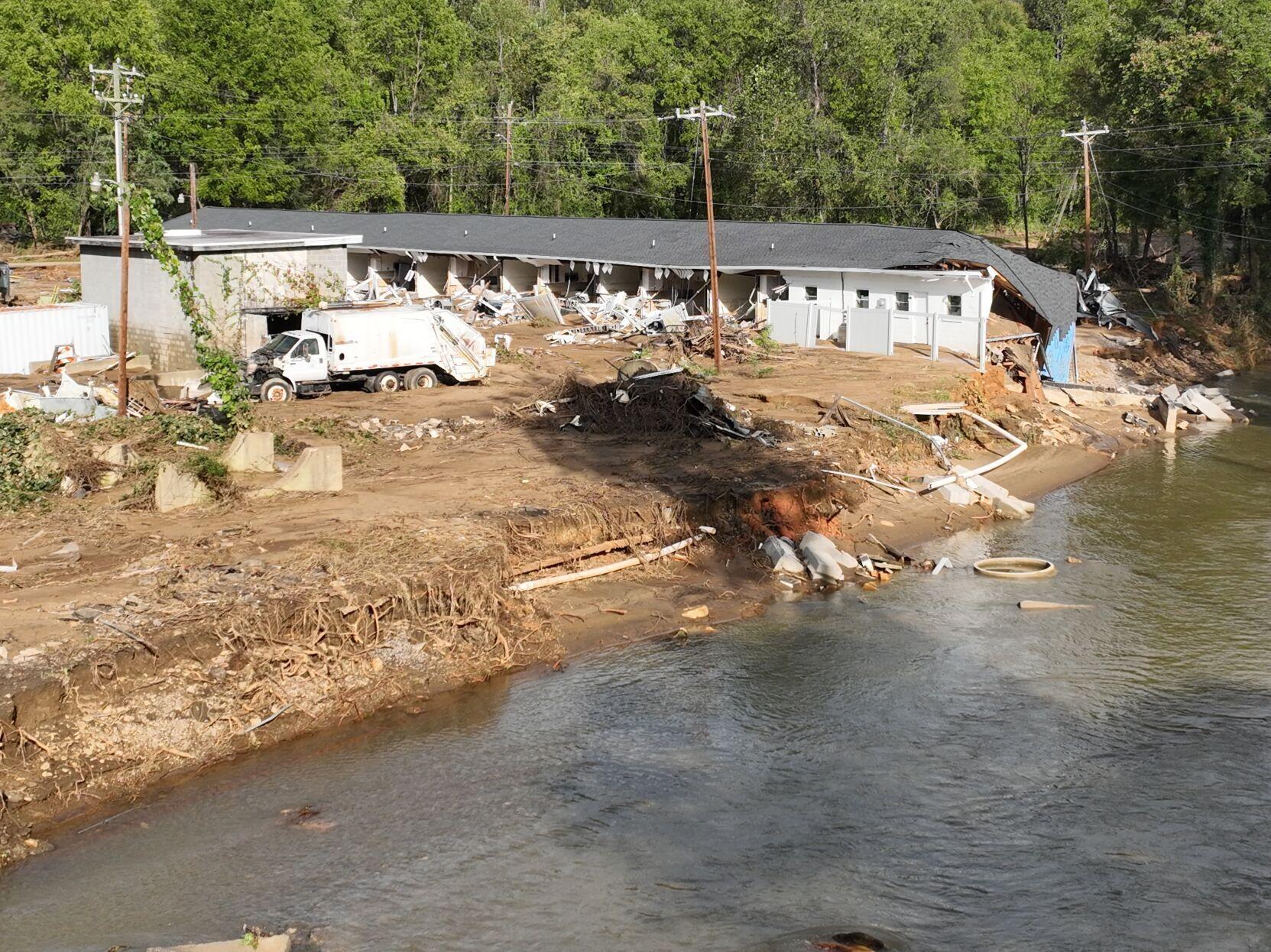 Photos, drone footage of the aftermath of Hurricane Helene in McDowell ...