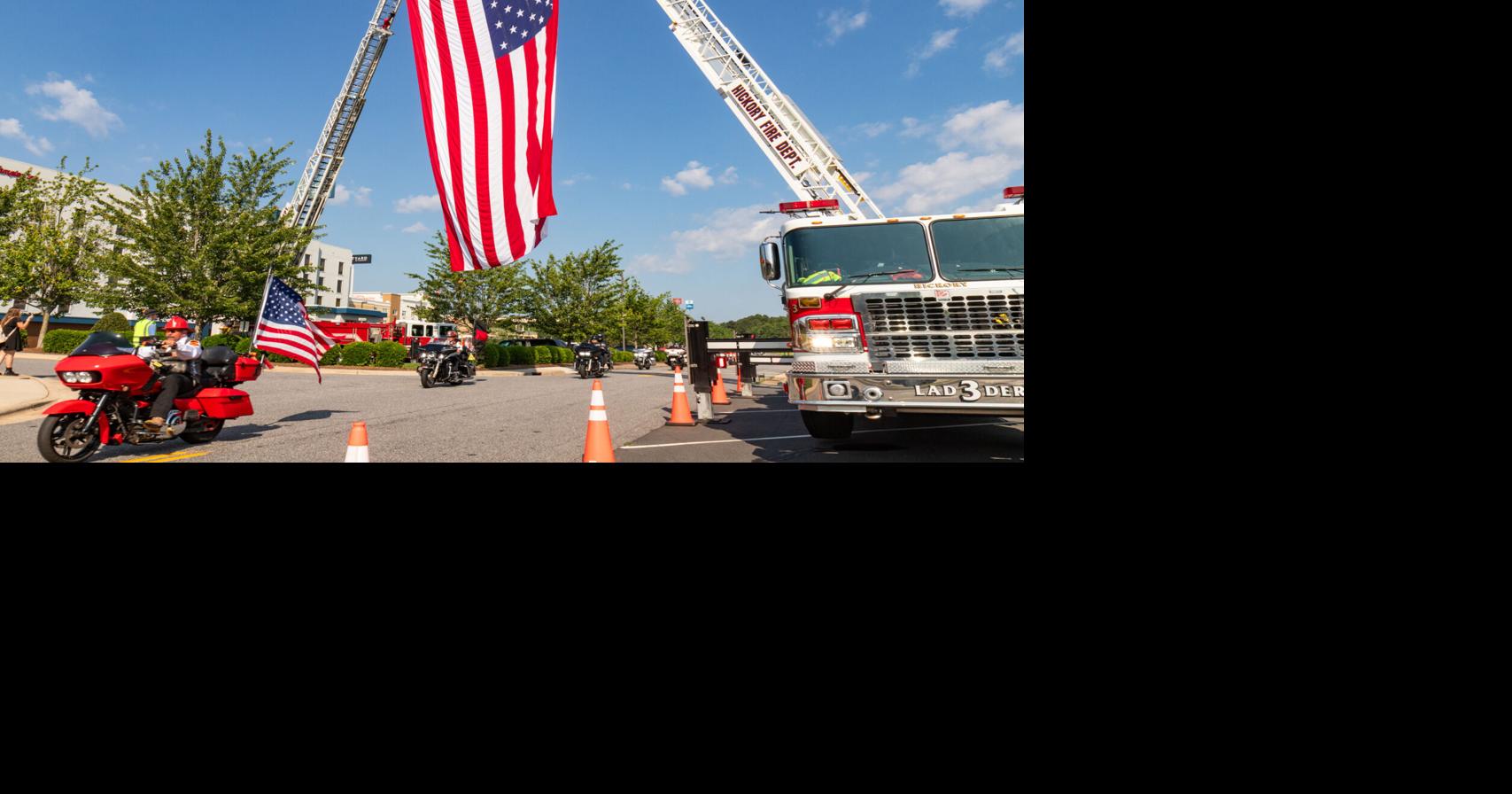 Hickory NC firefighter Jake Bridges funeral held Wednesday