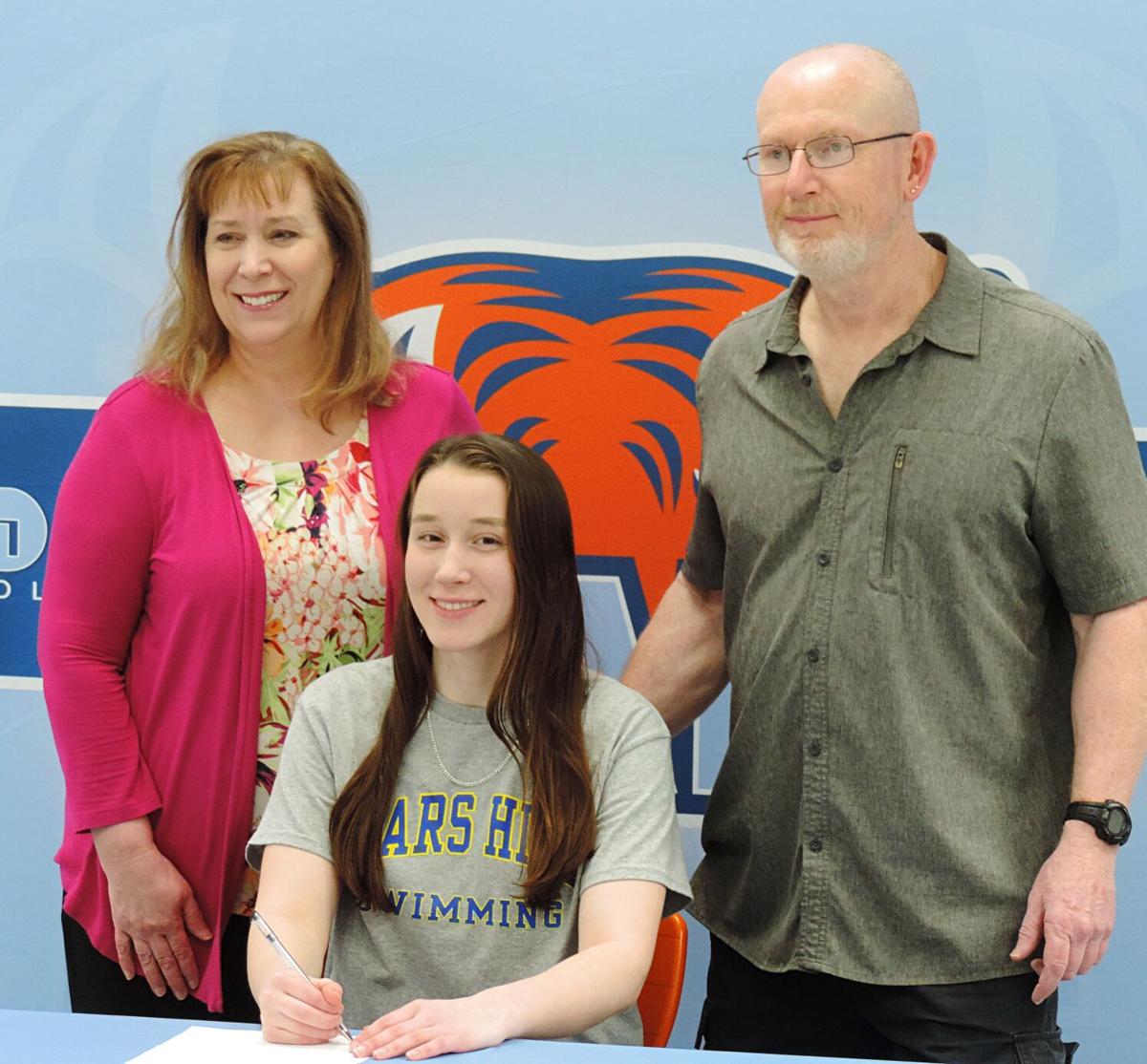 Fred T. Foard swimmer signs to swim at Mars Hill NC