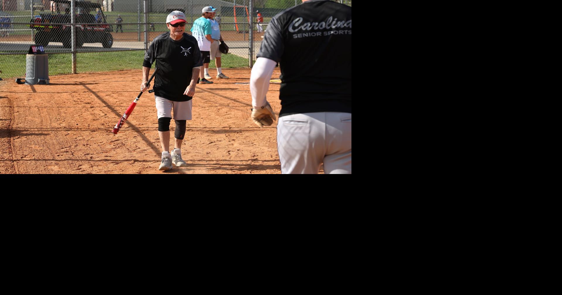 80-year-old softball player plays in Hickory NC senior games
