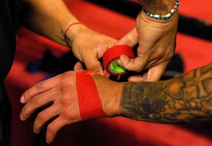 Hickory bare knuckles fighter 1 of 4 training in Morganton