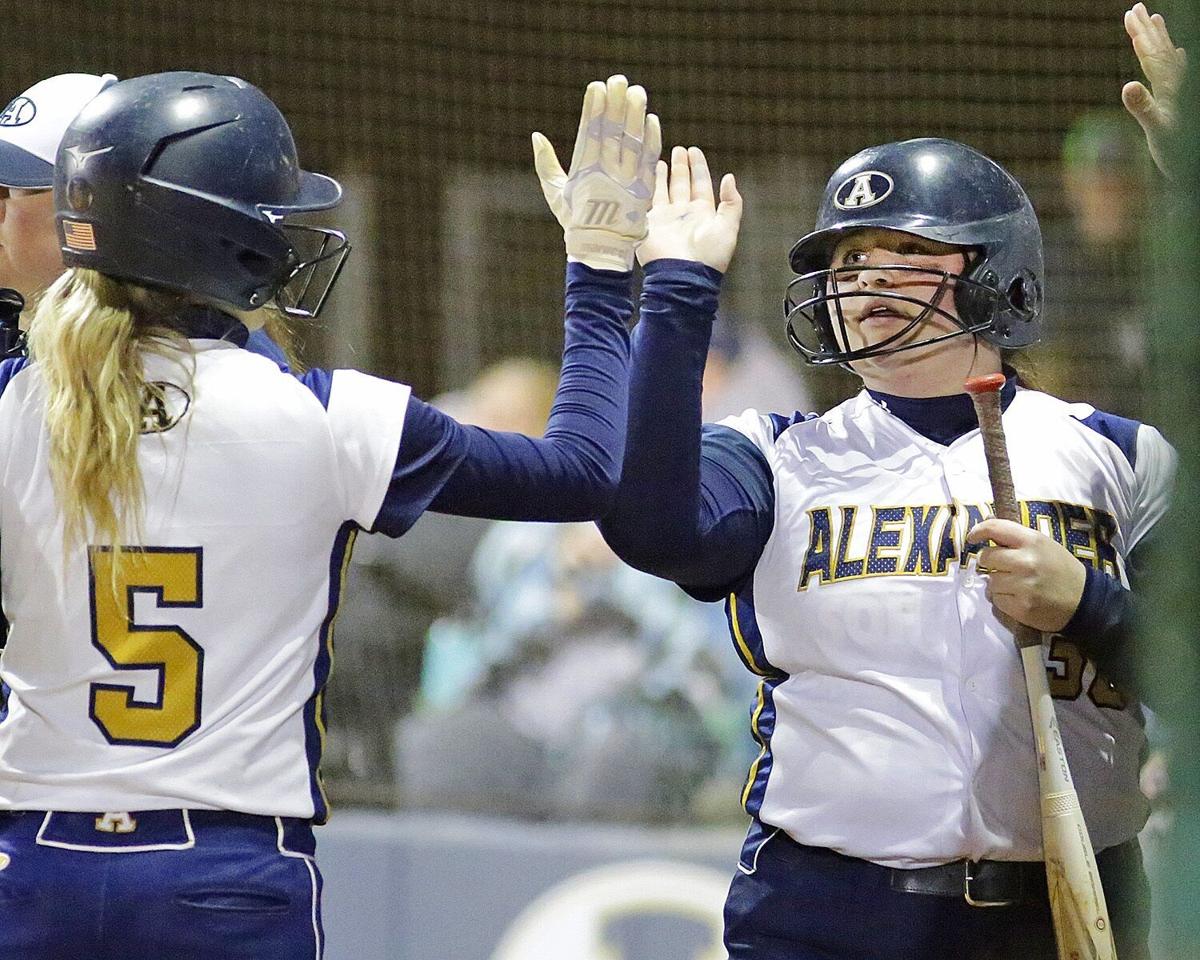 Alexander Central shuts down Pennsylvania team in softball