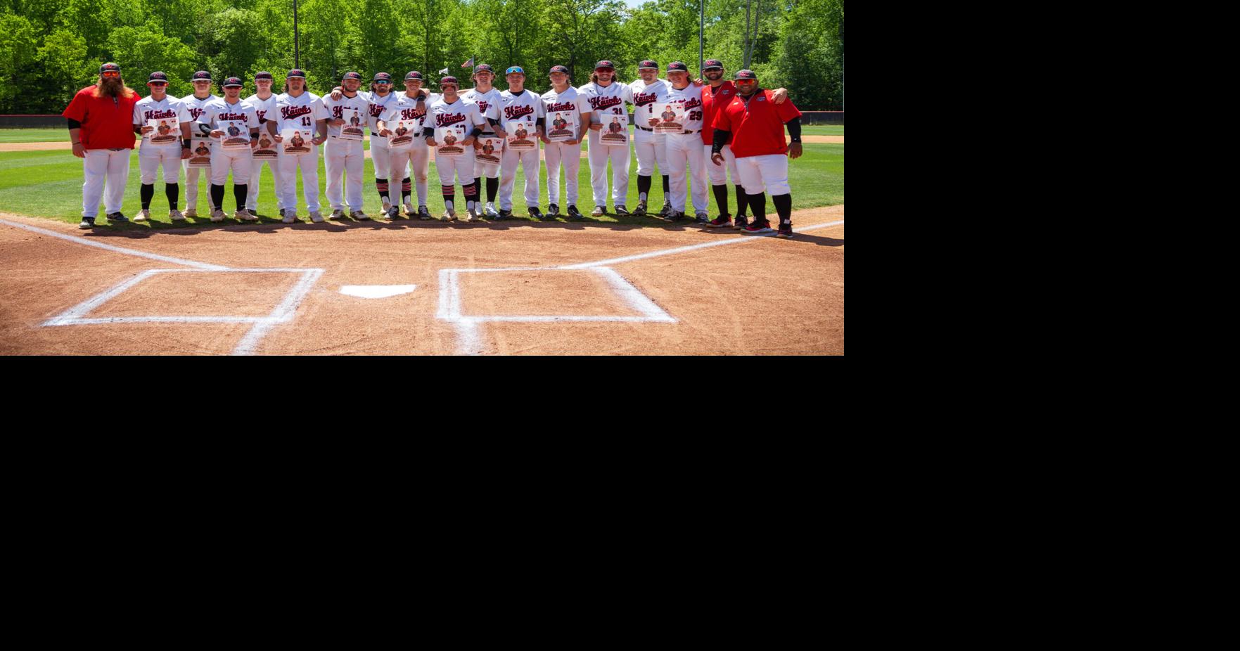 Red Hawks celebrate sophomores with 2 baseball wins