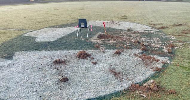 Alexander Central High School football field vandalized