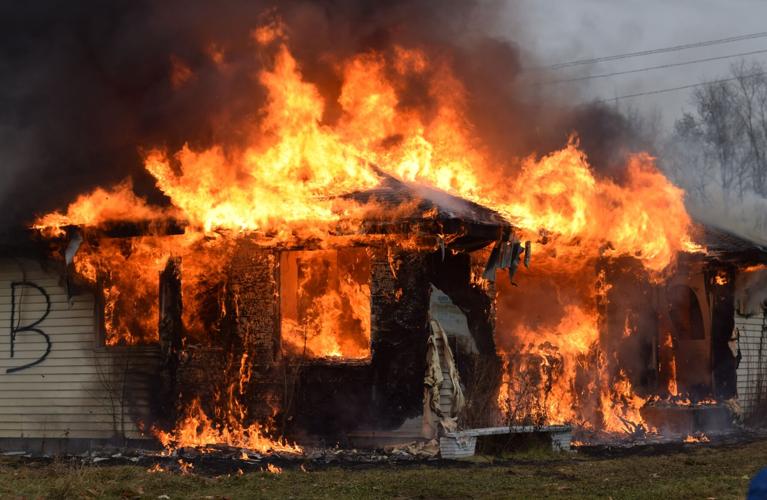 burning down old house