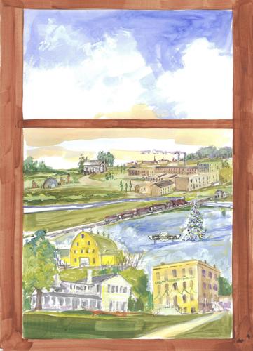 Milton artist paints history of Fort Atkinson in riverside mural ...