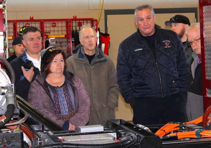 Sun Prairie Fire Department hosts electric fire truck demonstration ...