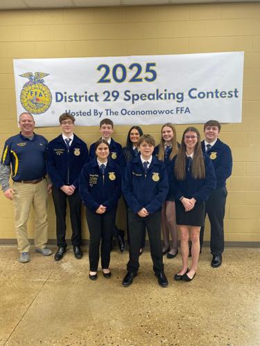 Lake Mills L-Cat FFA members compete in district speaking competition ...