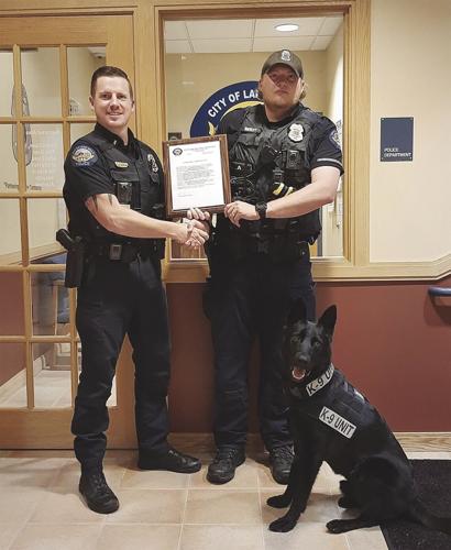City of Lake Mills Officer Brandon Hanley and K9 Truman complete ...