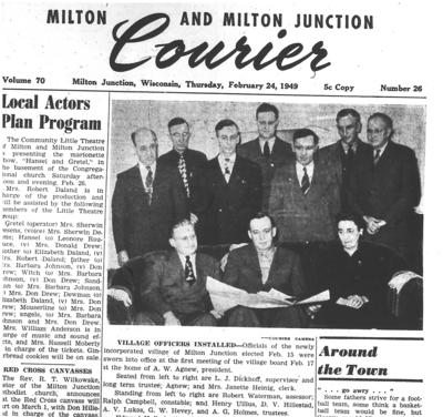 Through the Years: From the pages of the Milton Courier and Milton ...
