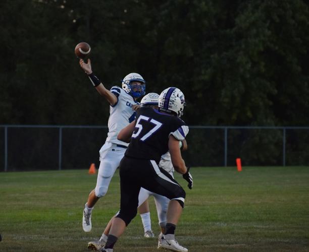 Cambridge football forces seven turnovers, Matt Buckman throws five ...