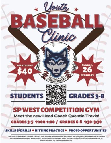 SUN PRAIRIE WEST YOUTH BASEBALL CLINIC | Sun Prairie Star | hngnews.com