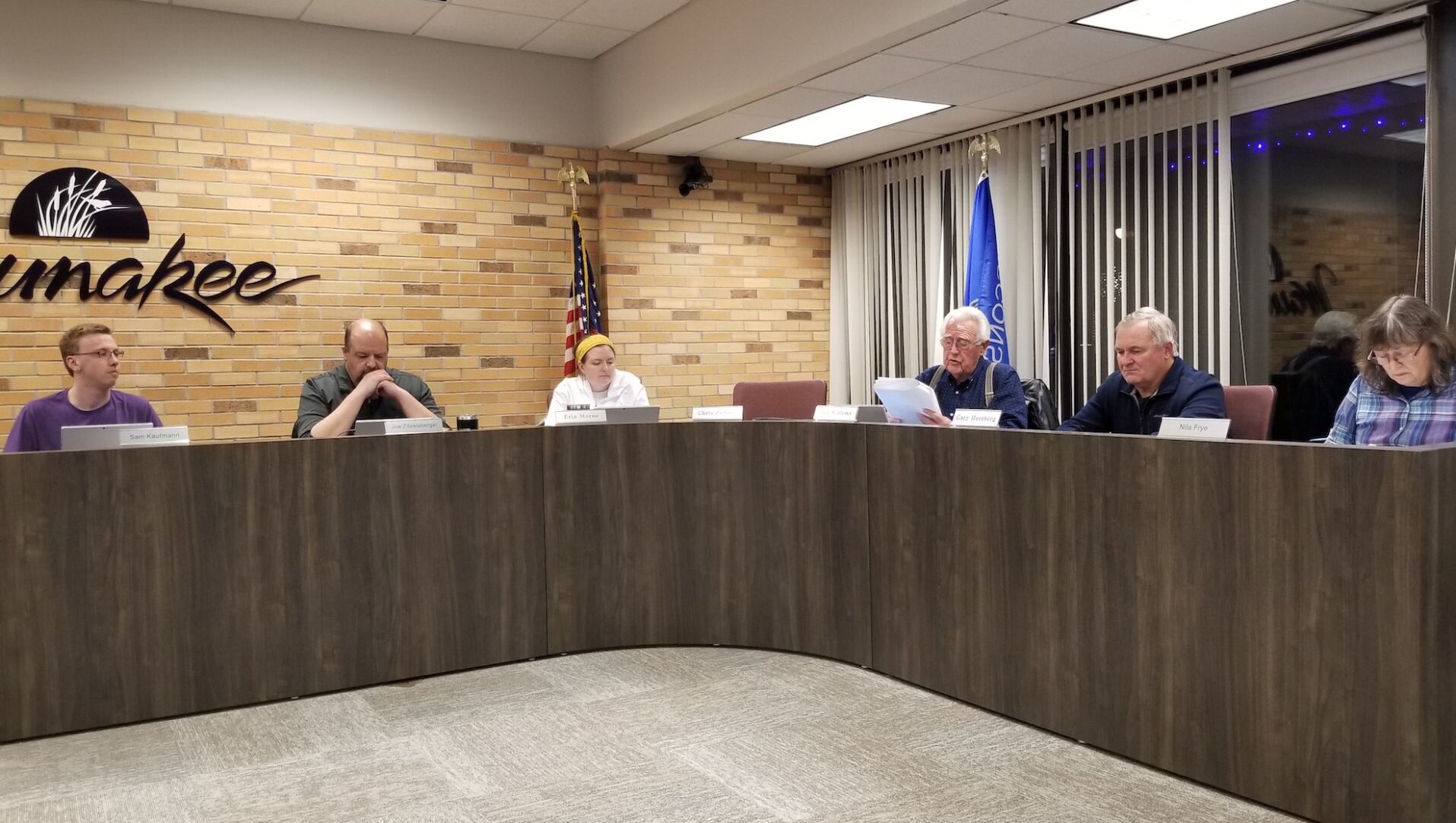 Waunakee Village Hall is rigged for virtual meetings. Officials still ...
