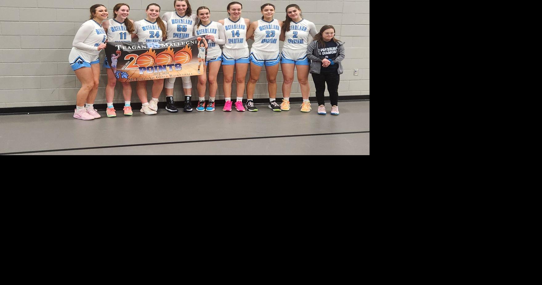 Teagan Mallegni hits 2,000 career points scored in Spartan win against ...