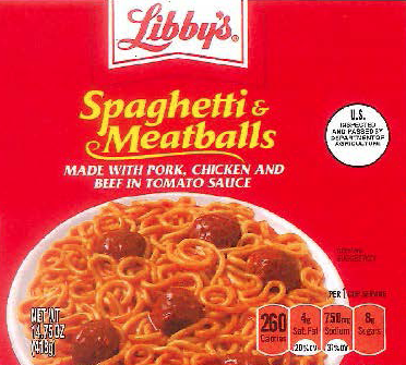 Spaghetti and meatball products recalled | News | hngnews.com