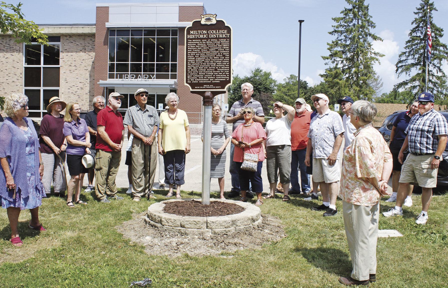 Milton College historical marker unveiled | Milton Courier | hngnews.com
