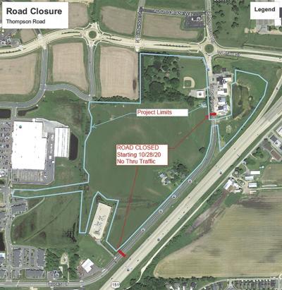 Portion of South Thompson to close October 28 | News | hngnews.com