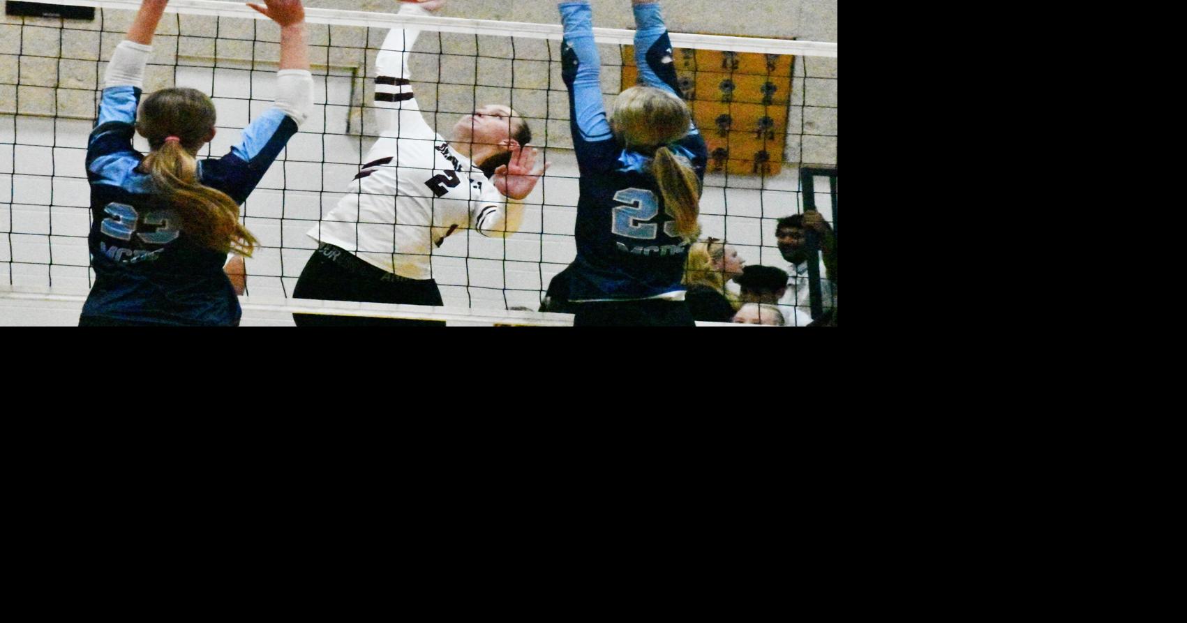 Deerfield volleyball: Riley Fisher, Libby Fisher, Tia Anderson, Lily ...