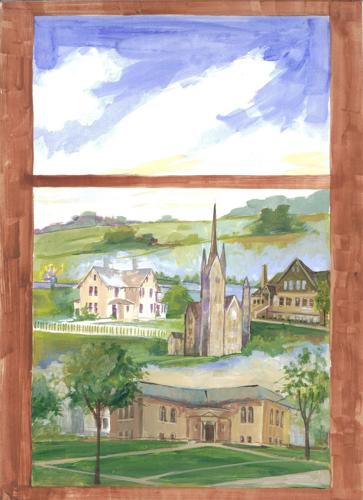 Milton artist paints history of Fort Atkinson in riverside mural ...