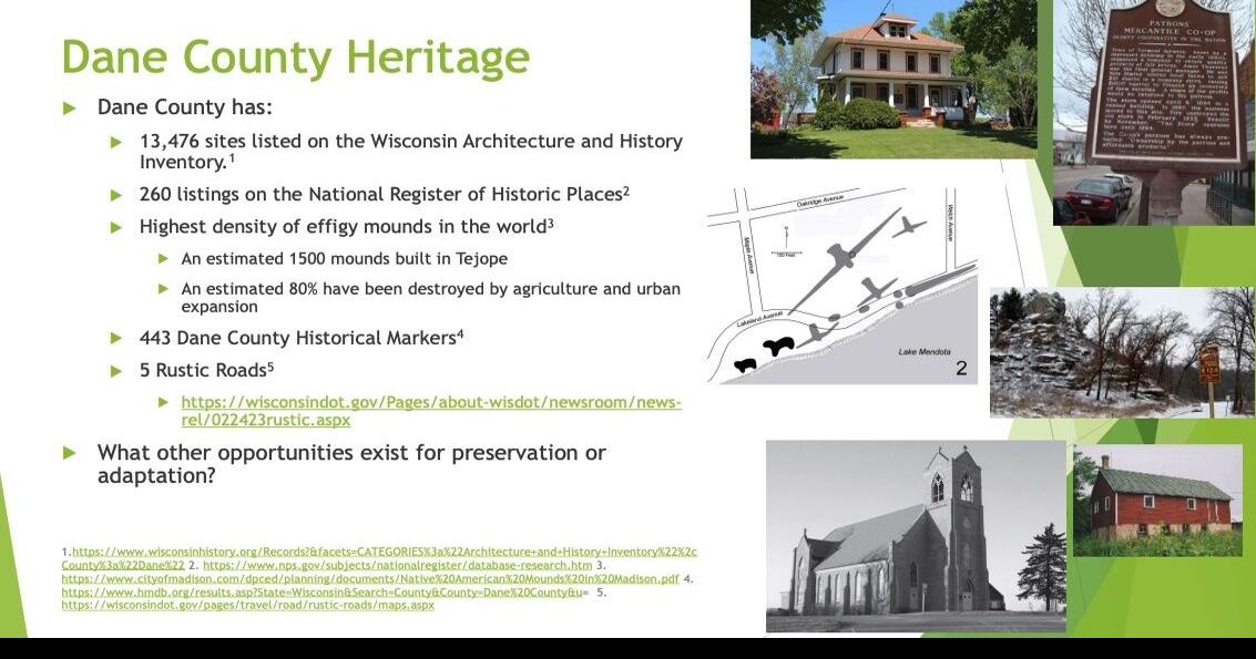Dane County subcommittee tasked with drafting heritage preservation ...