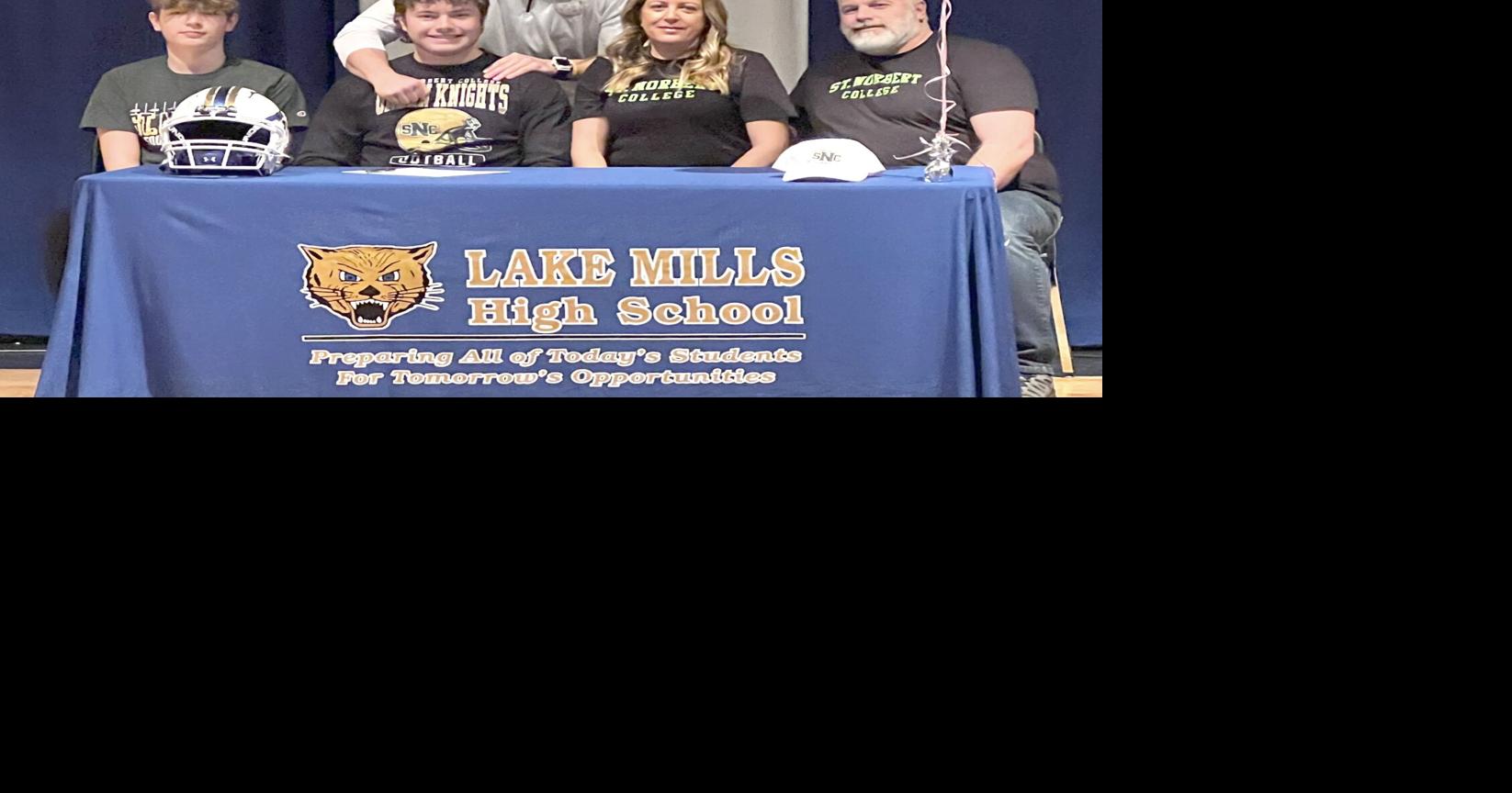 Lake Mills’ Mason Levake signs to play college football at St. Norbert ...