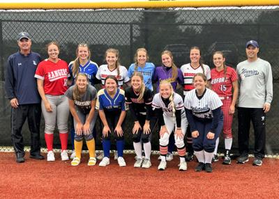 Lake Mills' Avery Chilson, Belle Topel; Lakeside's Jenna Shadoski play ...