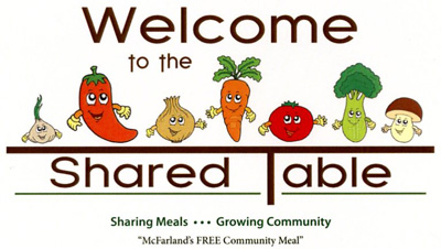 All are invited to Shared Table Free Community Meals | Briefs | hngnews.com